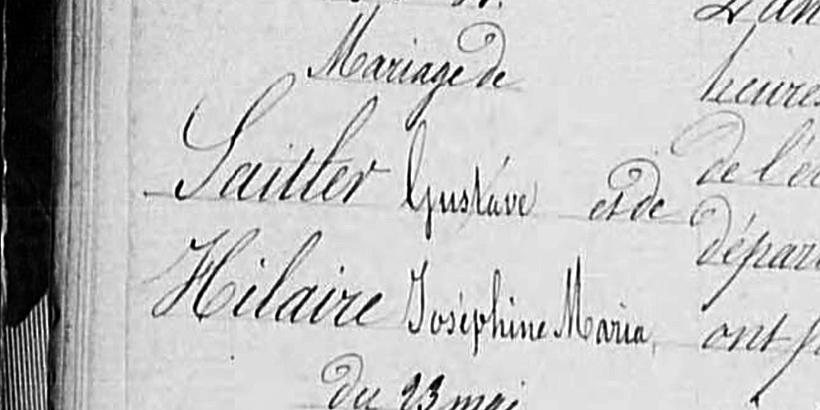L'étonnante transformation du patronyme SADLER en SAITLER dans la ...