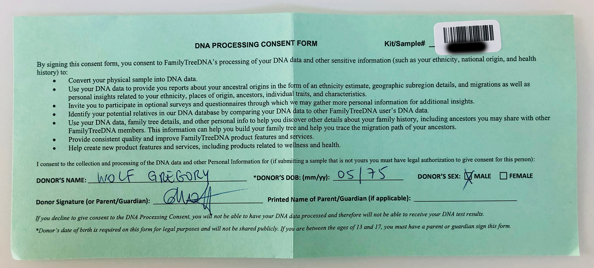 Le kit ADN de FamilyTreeDNA pas à pas