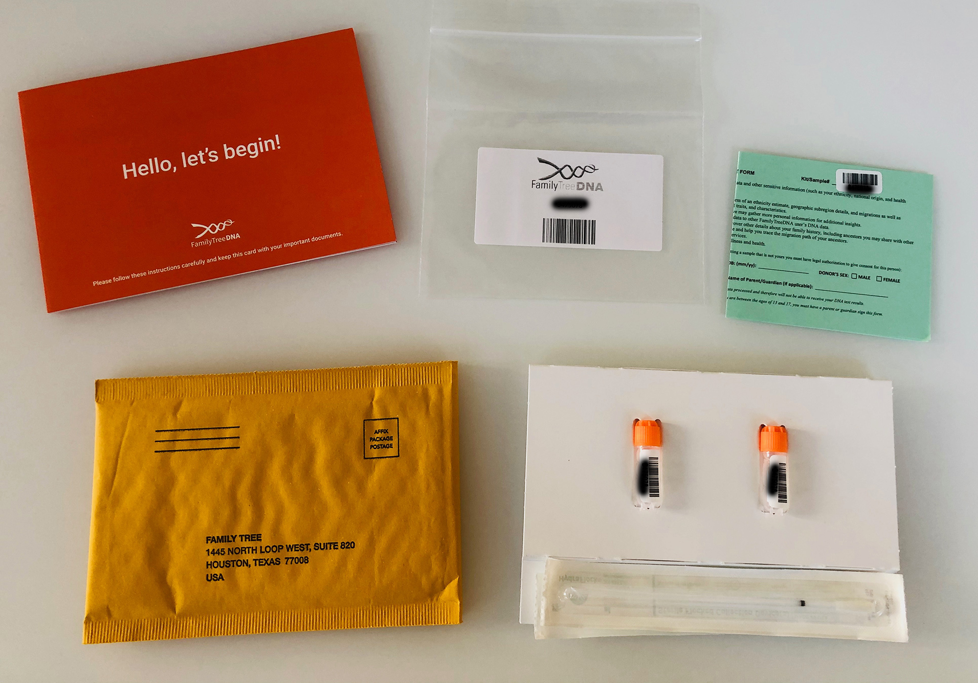 Le kit ADN de FamilyTreeDNA pas à pas