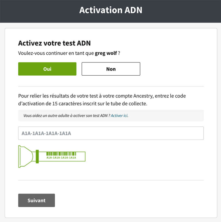 Le kit ADN de Ancestry DNA pas à pas